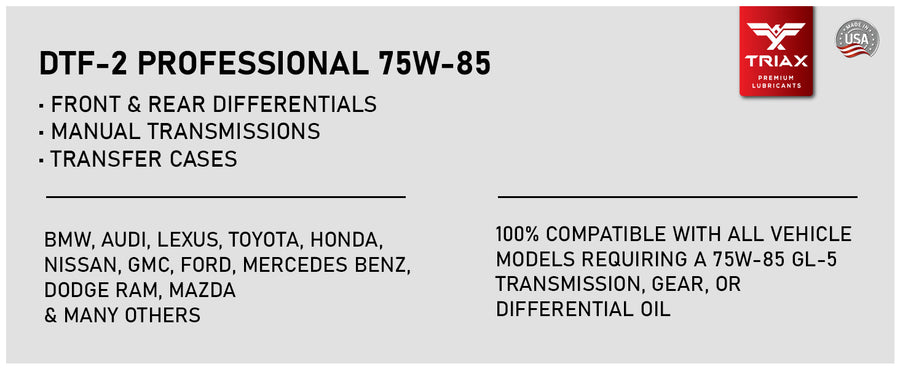 TRIAX DTF-2 Professional 75W-85 – TRIAX Lubricants