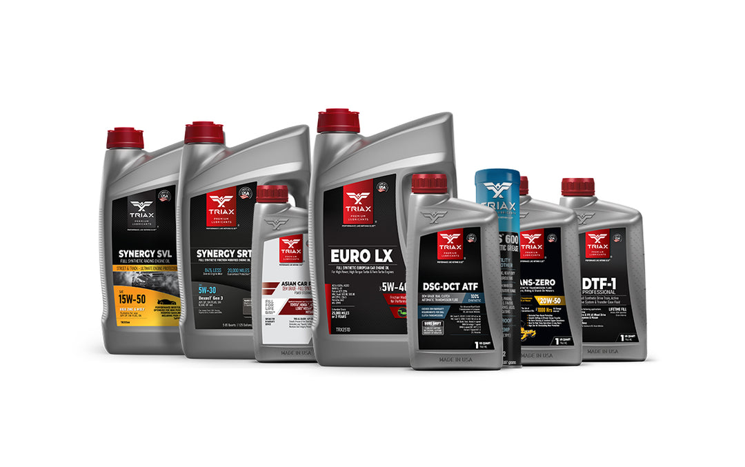 Engine Oils, Transmission Fluids, and Specialty Fluids – TRIAX Lubricants