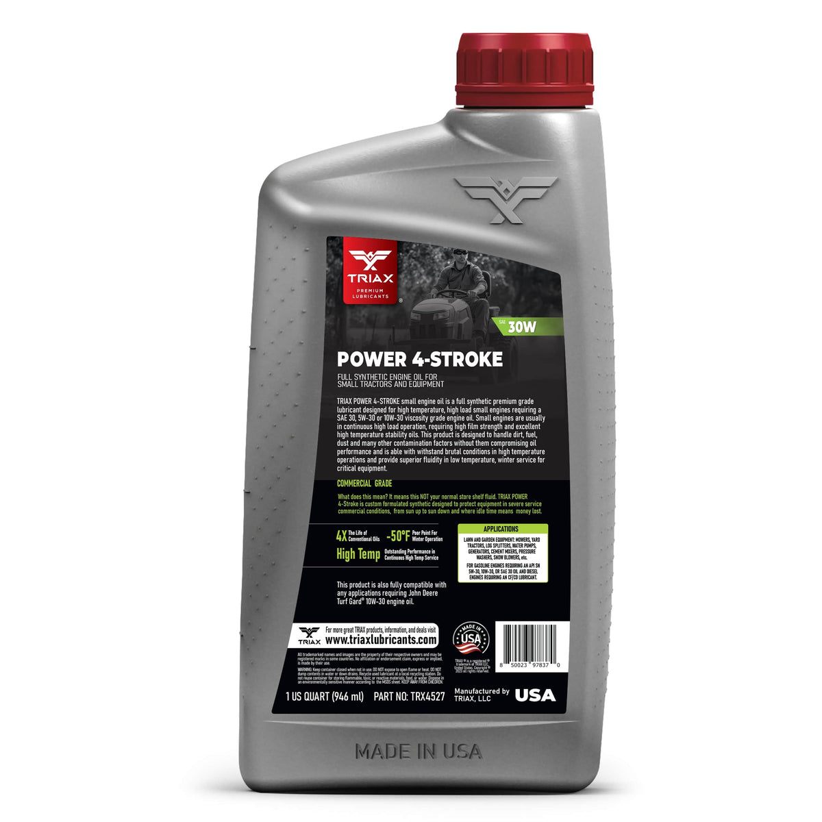 TRIAX Power 4-Stroke 30W Synthetic – TRIAX Lubricants
