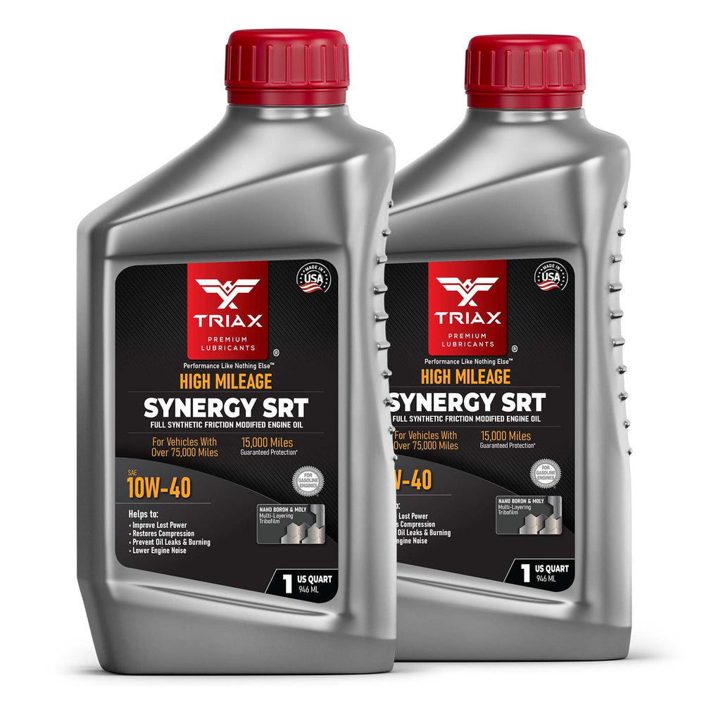 TRIAX Synergy SRT 10W-40 High Mileage – TRIAX Lubricants